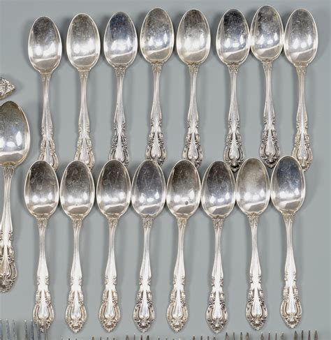 Lot 866 Alvin Sterling Flatware Vivaldi Pattern