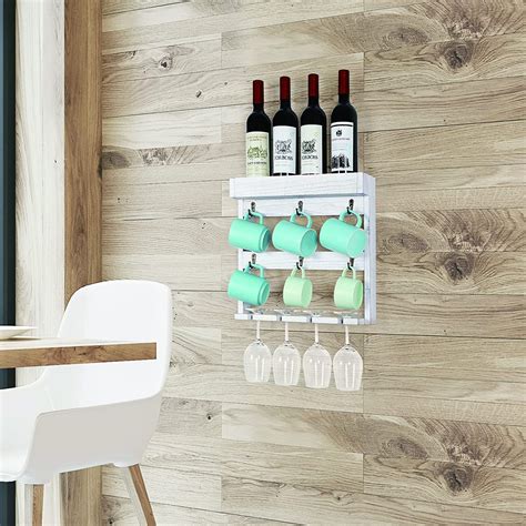 Gracie Oaks Sondria Solid Wood Wall Mounted Wine Glass Rack Wayfair