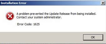 Error 1625 When Installing Revit Update Release