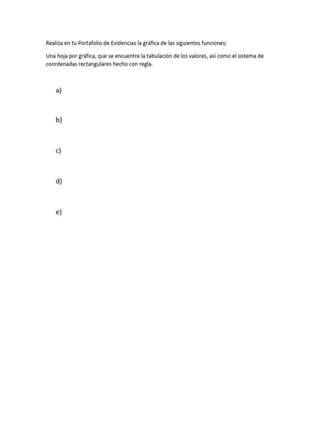 Funciones Para Graficar Pdf