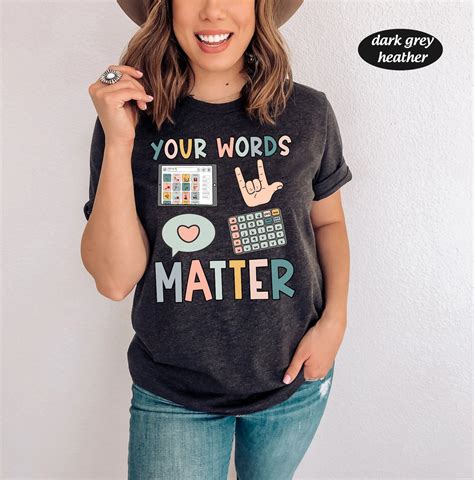 SLP Shirt Your Words Matter Speech Pathologist Shirt Speech Etsy