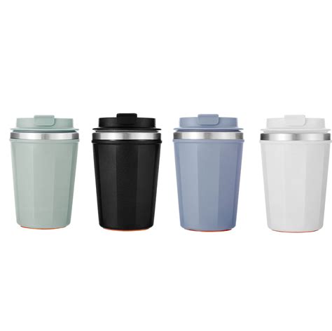 Magic Suction Coffee Mug Milk Tea Cup With Lid 380ml Stainless Steel