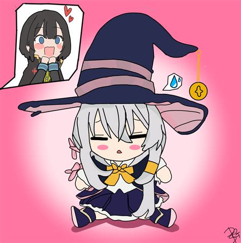 A Small Improvised Drawing Of Elaina Plush Made By Me Scrolller