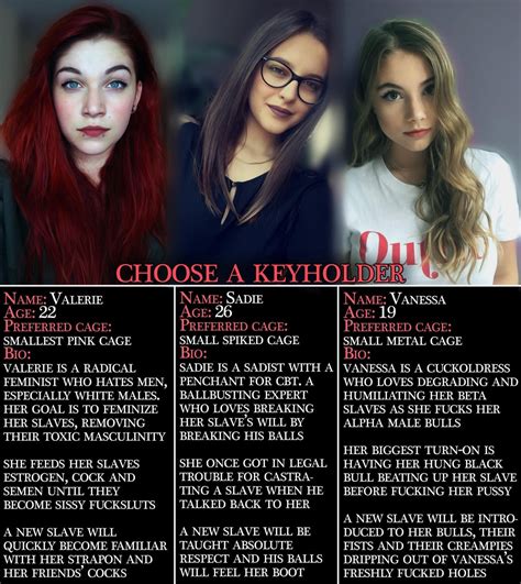 Choose A Keyholder Rchastitychoice