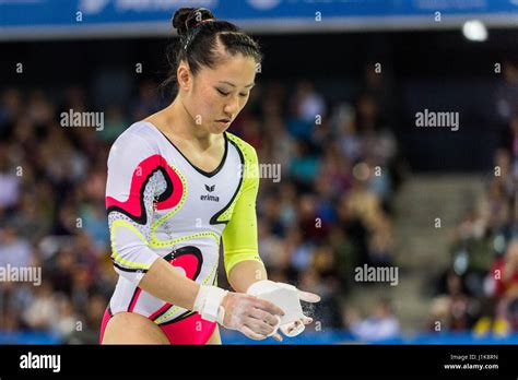 Kim Bui Ger Performing On The Uneven Bars During The Womens