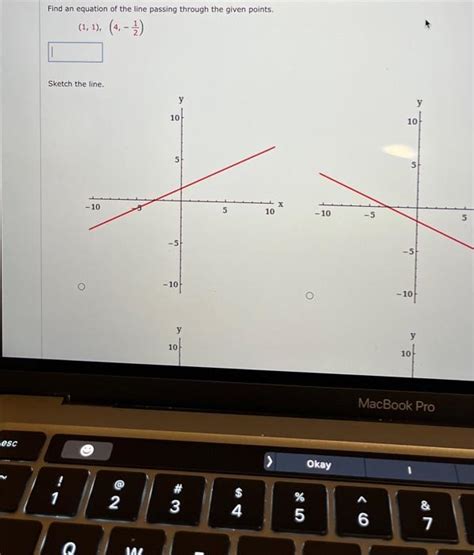 Solved Find An Equation Of The Line Passing Through The