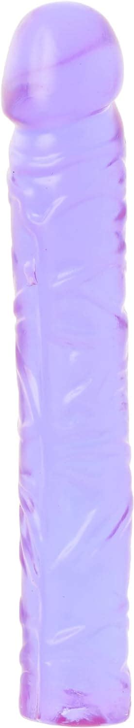 Doc Johnson Crystal Jellies 10 Inch Classic Dong Purple