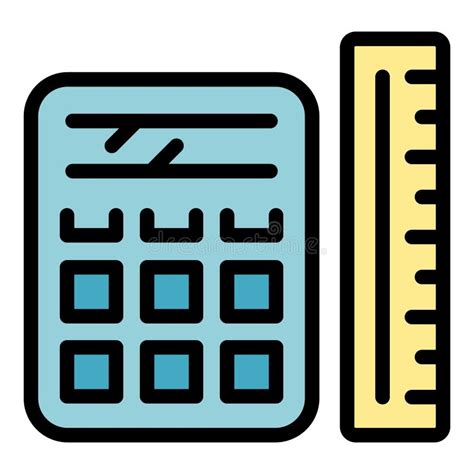 Calculator Icon Vector Flat Stock Vector Illustration Of Computer