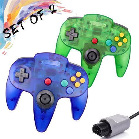 Wired N64 Controller Upgrade Joystick Classic Video Game Gamepad N64