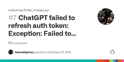 ChatGPT Failed To Refresh Auth Token Exception Failed To Refresh