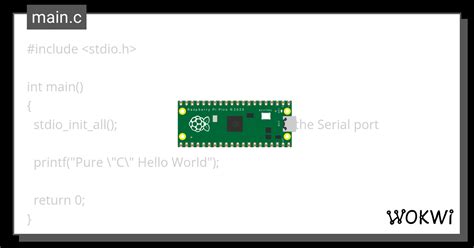 Pure C Hello World Wokwi Esp32 Stm32 Arduino Simulator