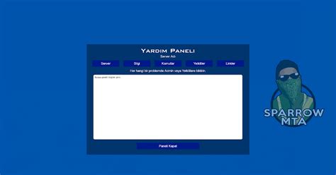 MTA SA Yardım Paneli Scripti