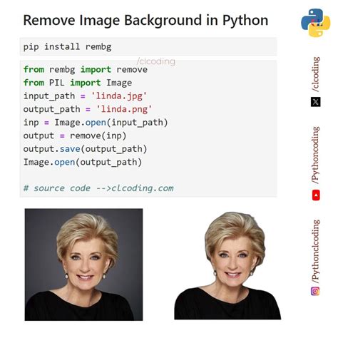 Python Coding On Instagram Remove Image Background In Python In 2025
