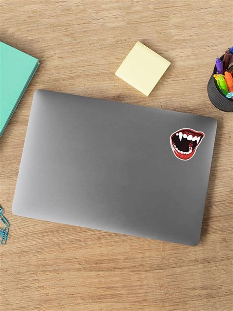 Female Vampire Fangs Sticker Image By Shutterstock Gallery Hypnotica