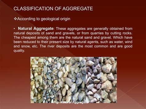 Type Of Aggregate PPTX Civil Engineering Industry Industries