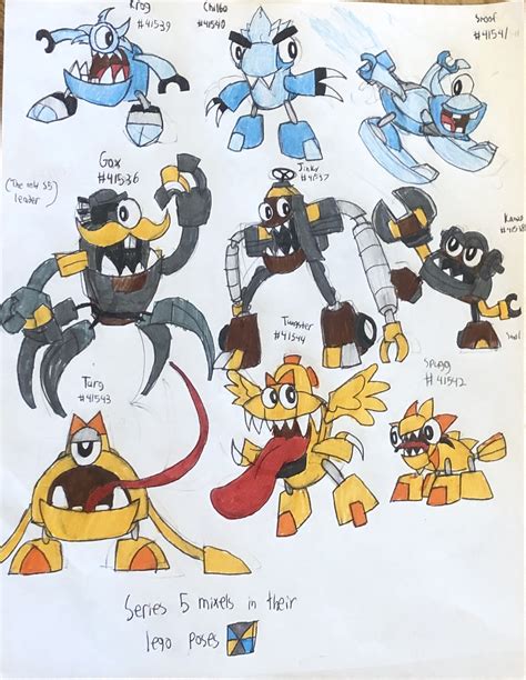 Series 5 Mixels In Their Lego Poses By Wook Naut On Deviantart