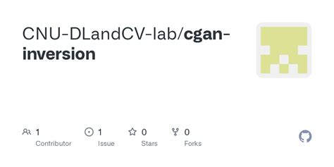 GitHub CNU DLandCV Lab Cgan Inversion