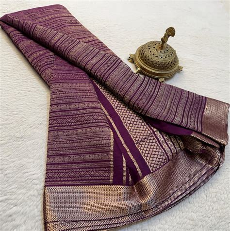 Brocade Semi Silk Bridal Saree With Rich Pallu Peacock Motifs And Sala