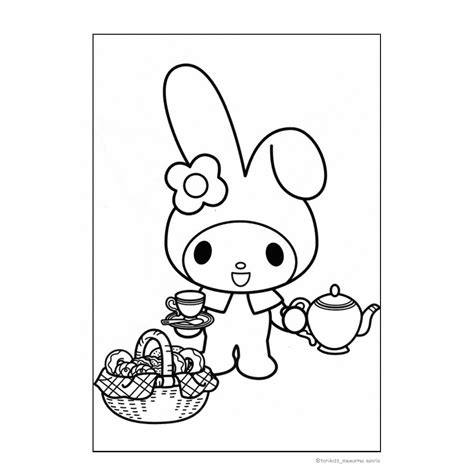 Jual Kertas Mewarnai Gambar Edisi Sanriokuromihello Kitty My Melody