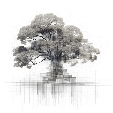 77 000 Digital Tree Drawing Pictures