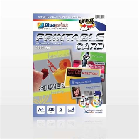 Jual Blueprint Printable Paper Id Card Silver Di Seller Dityacom Rawa