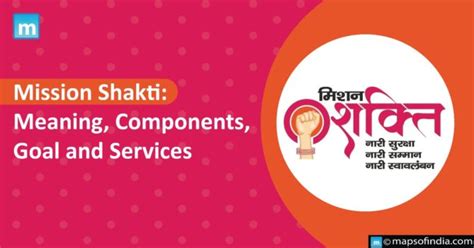 Mission Shakti Meaning Components Goals And Services Care