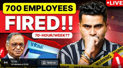 catch us live here 10 pm ist why infosys firing people real truth no