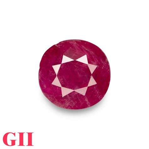 3 04 Ct Ruby Mined In Burma Certified By Gii Cushion 9 08 X 8 85 X 3