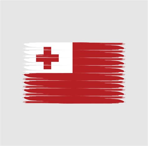 Flag Of Tonga With Grunge Style 5066643 Vector Art At Vecteezy