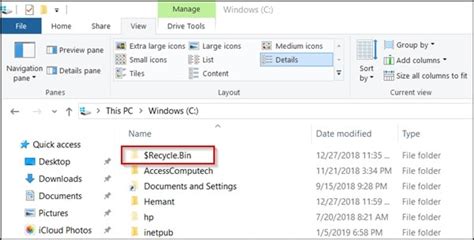 How To Show Hide And Find Recycle Bin In Windows 10 7