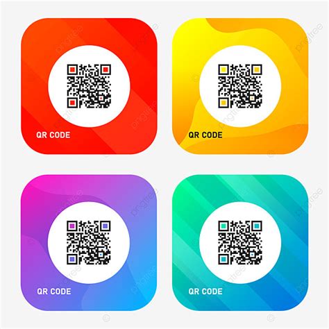 qr code design vector hd png images colorful qr code label design png