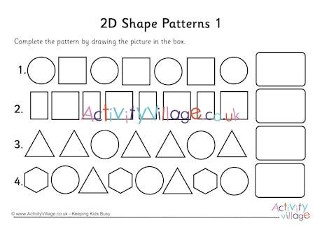 Free Shape Pattern Worksheet Ks Download Free Shape Pattern Worksheet
