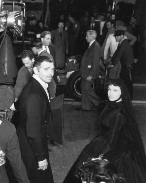 Clark Gable And Vivien Leigh On The Bazaar Scene Set Of GONE WITH THE WIND 1939 Gone With