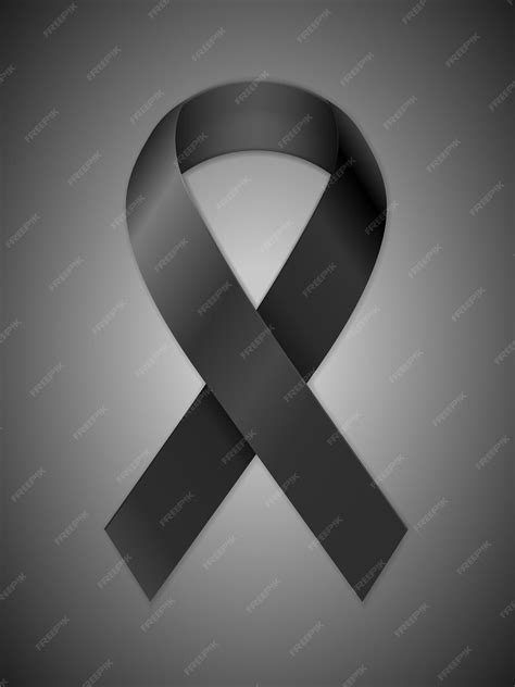 La Cinta De Luto Vector Premium