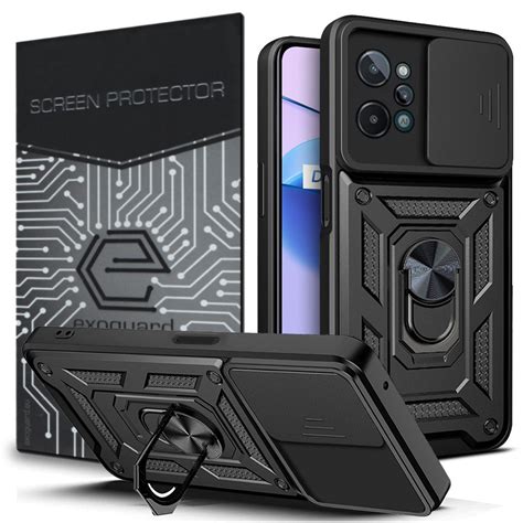 Etui Exoguard Camshield Szkło Realme C31 Pancerne Case Obudowa