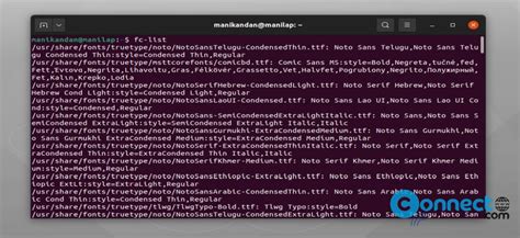 How To Find All Installed Fonts In Ubuntu Linux Via Terminal Connectwww