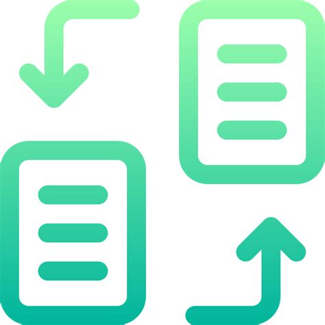 Data Transfer Basic Gradient Lineal Color Icon