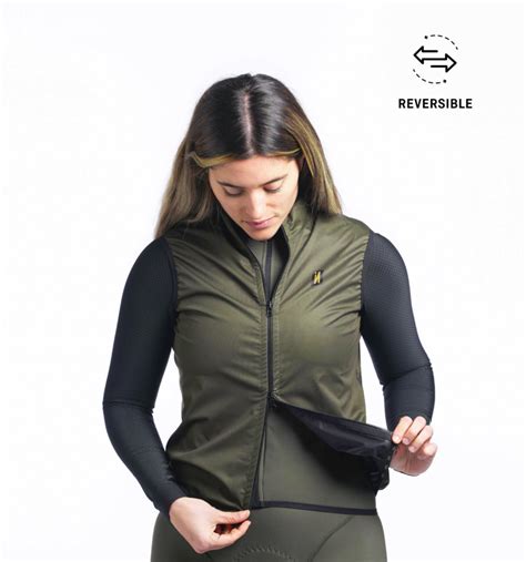 Chaleco Ciclista Reversible Pure Tech Rosewood Mujer Inverseteams