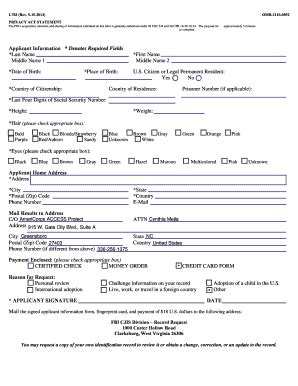 Fillable Online Cnnc Uncg FBI Applicant Form Cnnc Uncg Fax Email Print PdfFiller