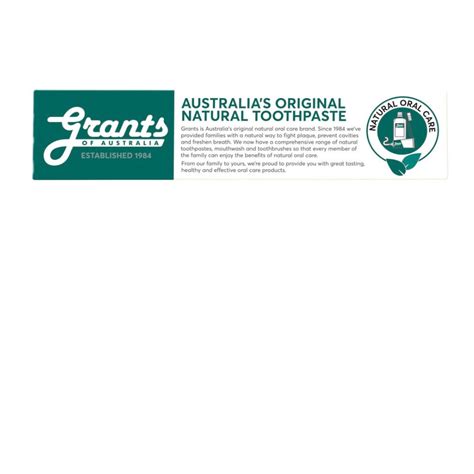 Grants Natural Toothpaste Whitening With Baking Soda And Spearmint 110g