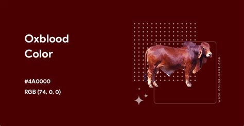 Oxblood Color Hex Code Is 4a0000