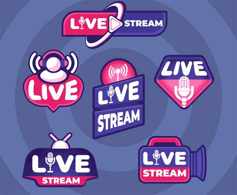 Cute Live Stream Logo Vector Art And Graphics