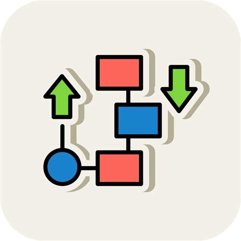 Flow Diagram Vector Icon Design 25603512 Vector Art At Vecteezy