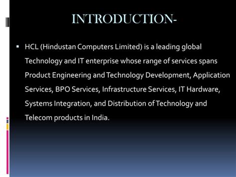 Case Analysis Hcl Ppt