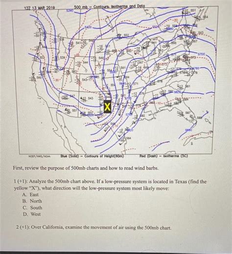 Solved First Review The Purpose Of 500mb Charts And How To