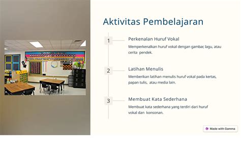 Pengenalan Huruf Vokal Di Kelas 1 Sdpptx