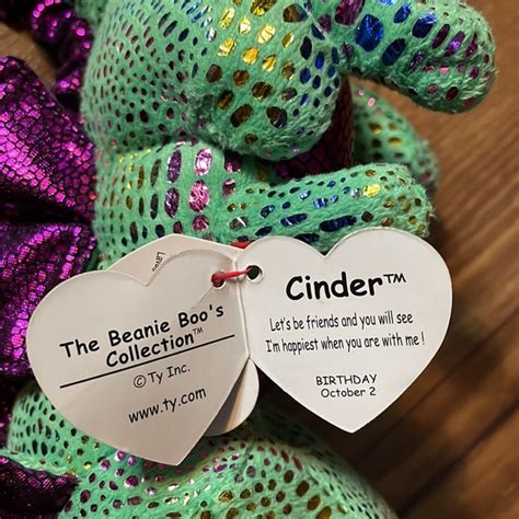 Ty Toys Nwt Ty Beanie Boos Cinder The Dragon Plushy Poshmark