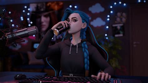 Arcane Lol Jinx Джинкс Arcane Lol Art Girl League