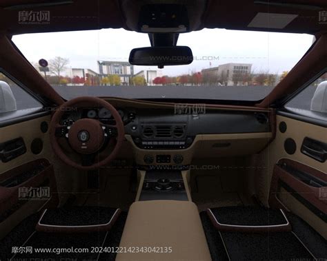 劳斯莱斯古斯特ewb汽车3dmax模型带内饰汽车模型下载 摩尔网cgmol