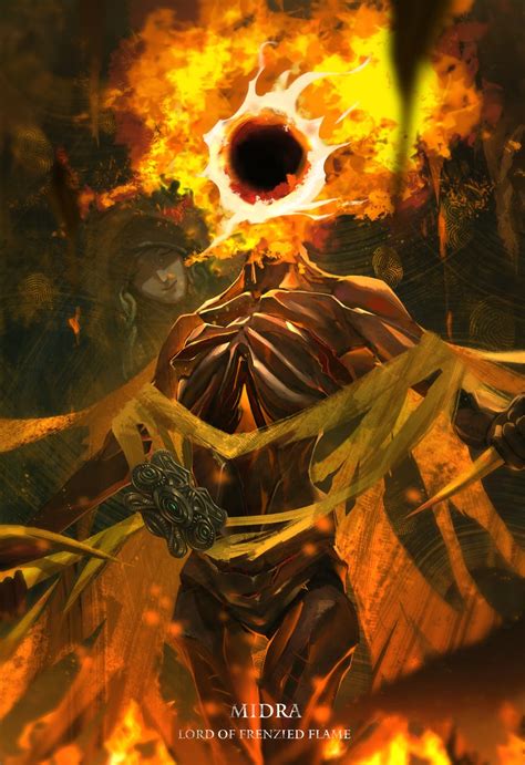 Midra Lord Of Frenzied Flame And Nanaya Elden Ring And 1 More Drawn